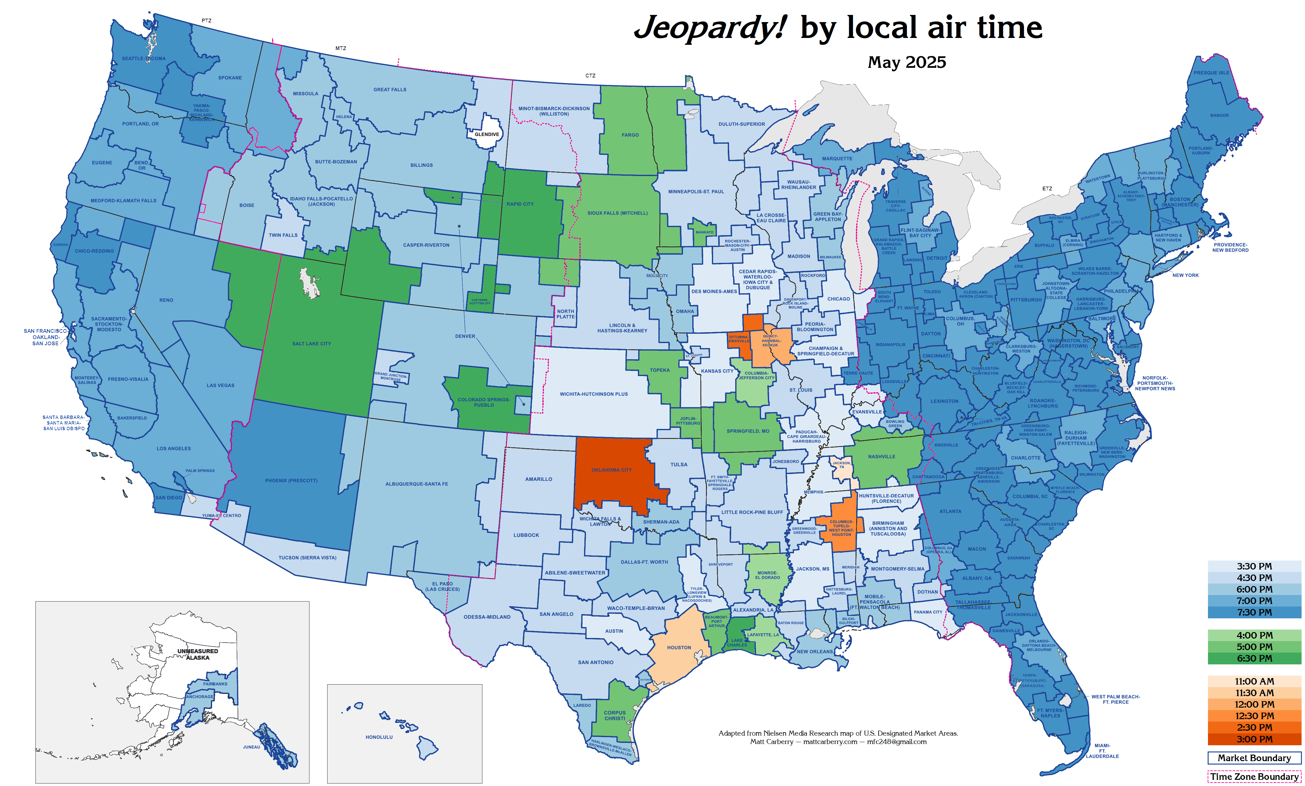 Jeopardy! - where and when it's seen